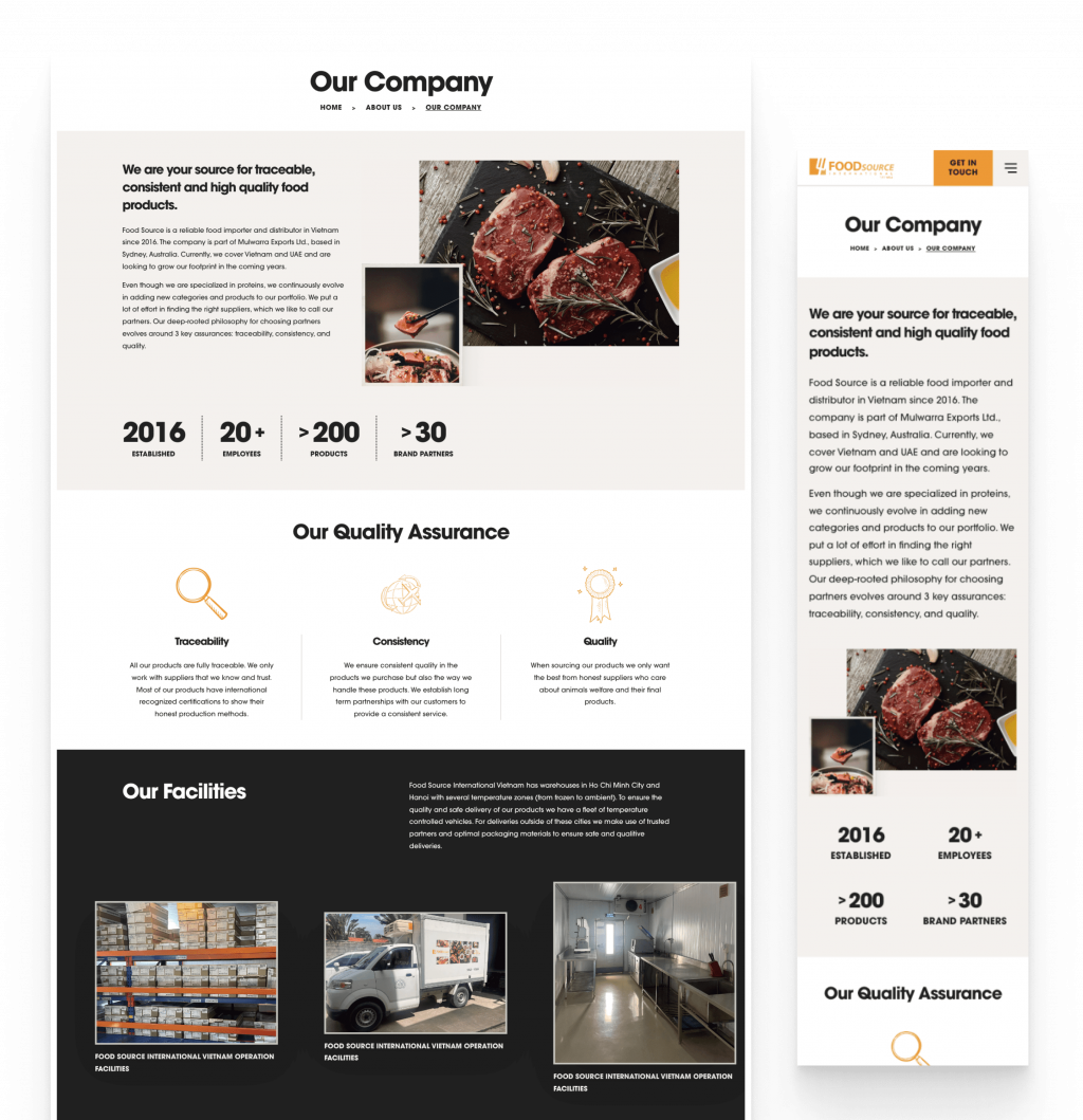 B2B Webdesign Case Study - Food Source International | ViiVue